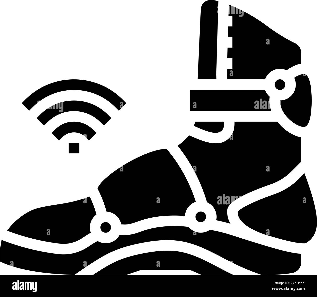 smart shoe wearable glyph icon vector illustration Stock Vector Image ...