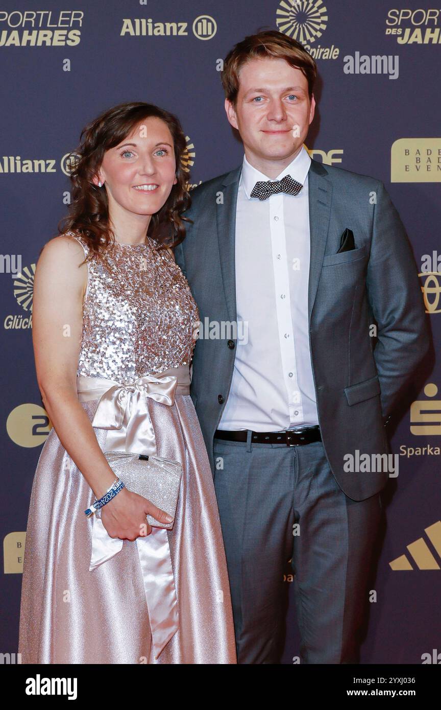 Lisa Brennauer mit Freund Sebastian Nittke bei der 77. Sportler des ...