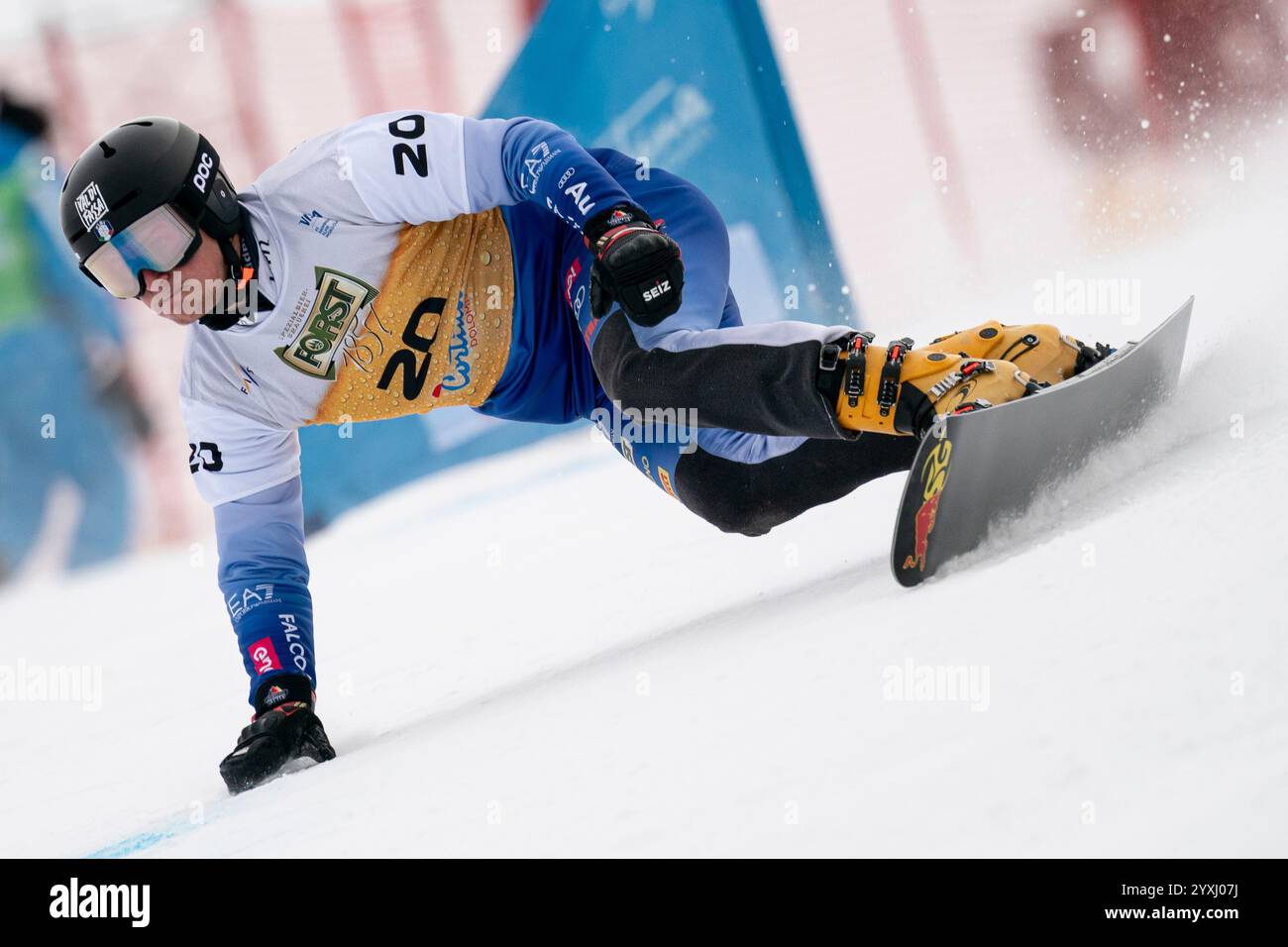 FELICETTI Mirko of Italy competing in the Visa Fis Snowboard World Cup ...