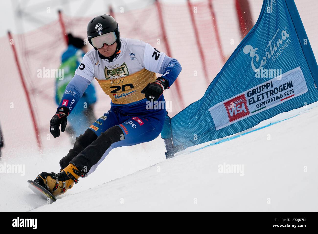 FELICETTI Mirko of Italy competing in the Visa Fis Snowboard World Cup ...