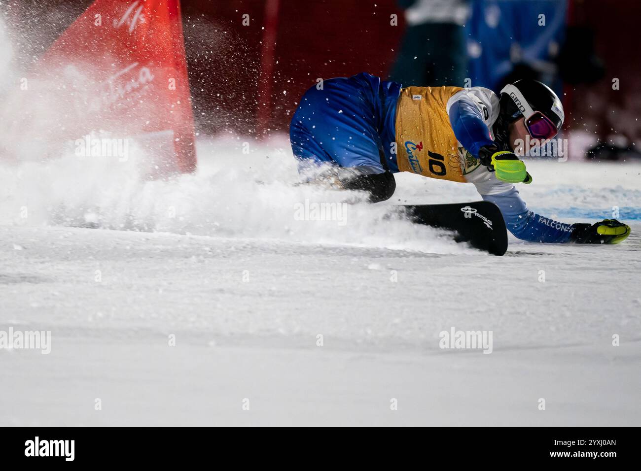MESSNER Gabriel of Italy competing in the Visa Fis Snowboard World Cup 2025 Men's Parallel Giant ...
