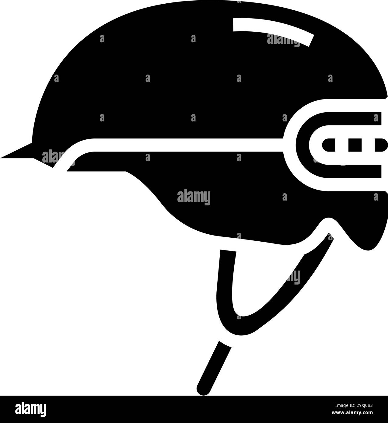 smart helmet wearable glyph icon vector illustration Stock Vector Image ...