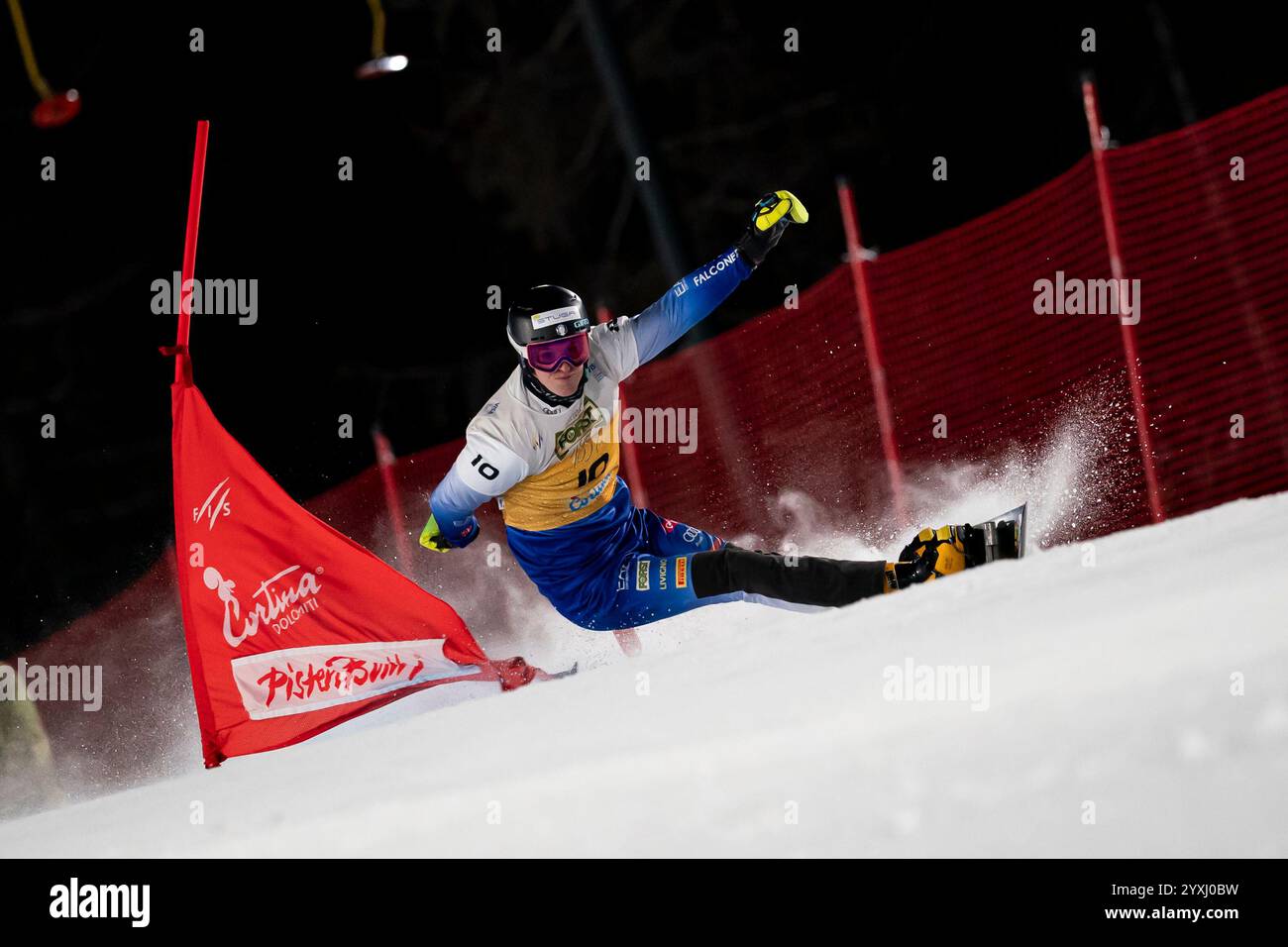 MESSNER Gabriel of Italy competing in the Visa Fis Snowboard World Cup ...