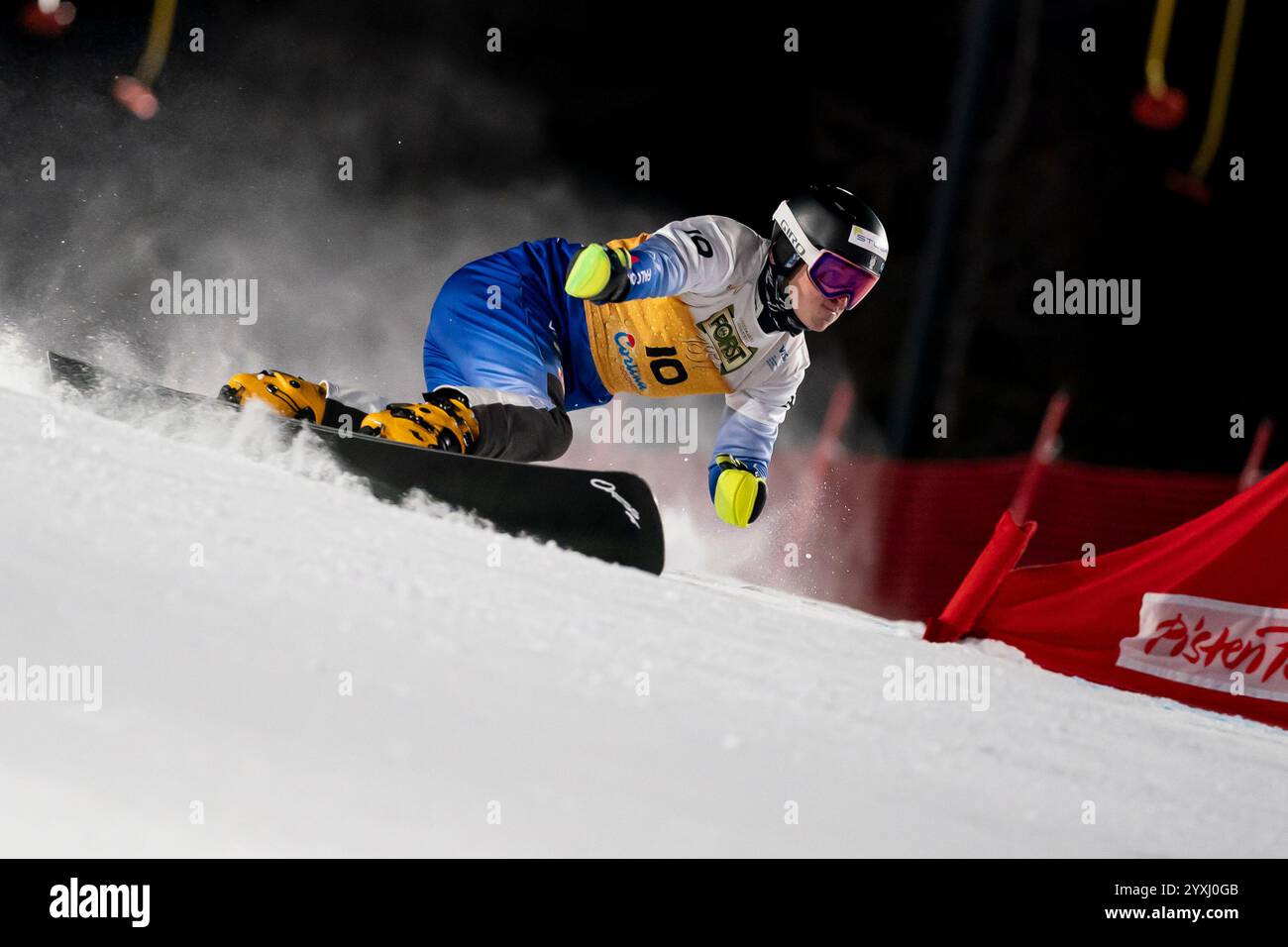 MESSNER Gabriel of Italy competing in the Visa Fis Snowboard World Cup 2025 Men's Parallel Giant ...