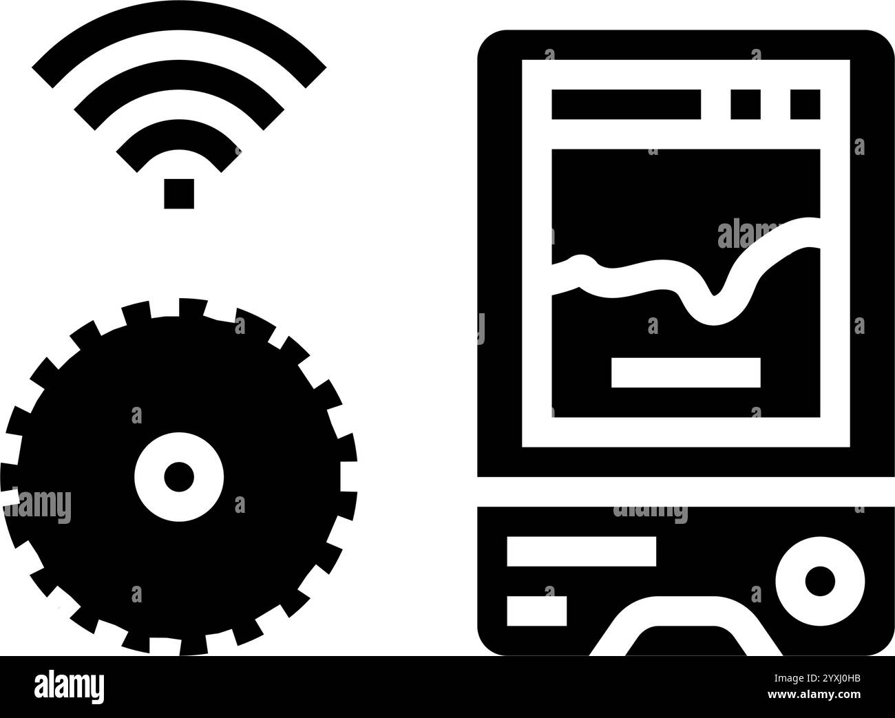Devices glyph icon pack hi-res stock photography and images - Alamy