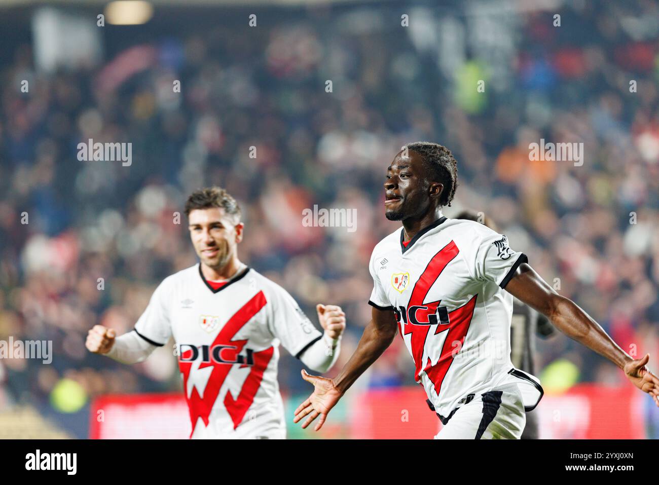 Abdul Mumin seen celebrating after scoring goal during LaLiga EA SPORTS ...