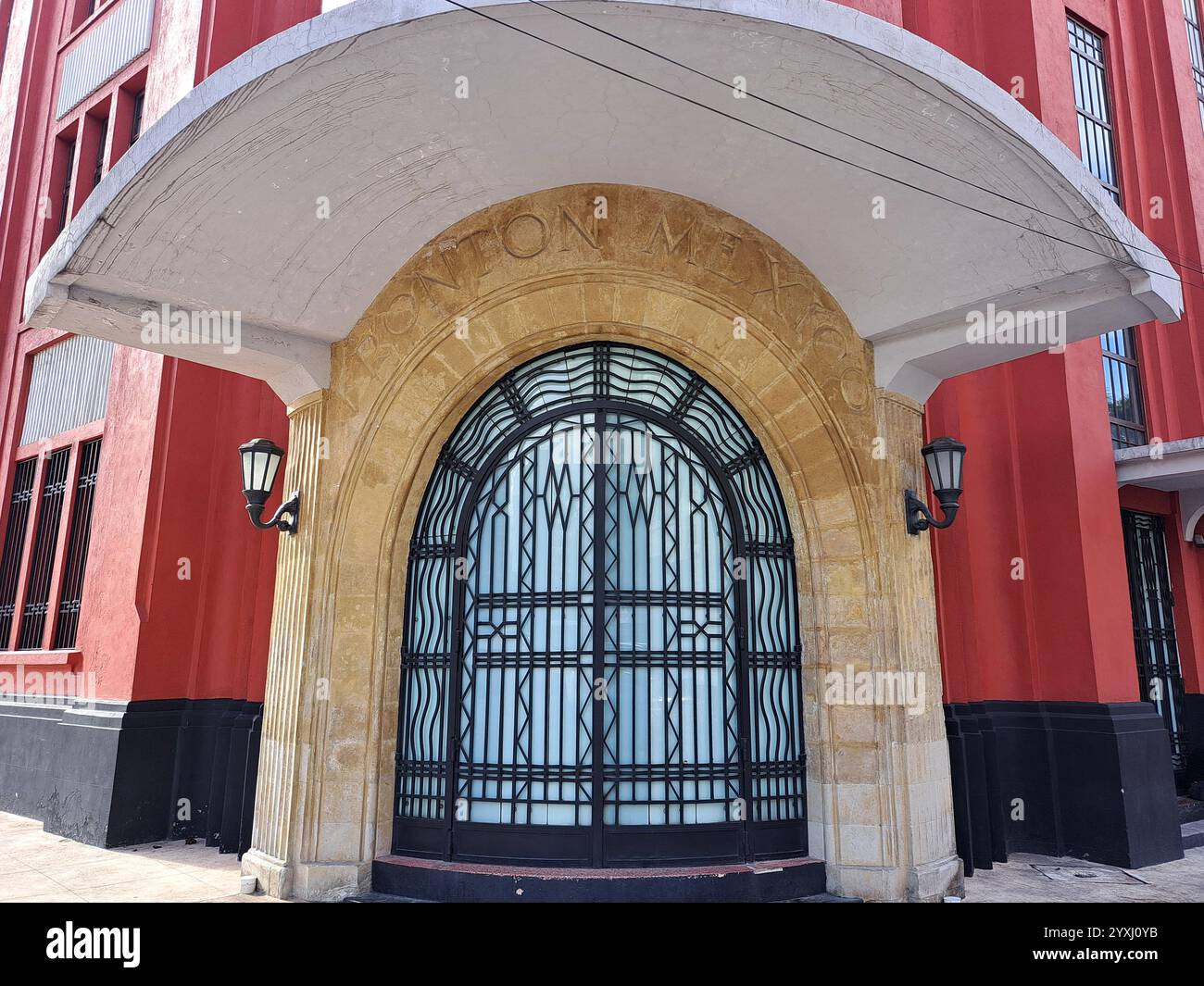 Mexico City, Mexico - Aug 23 2023: Fronton Mexico is a Basque pelota ...