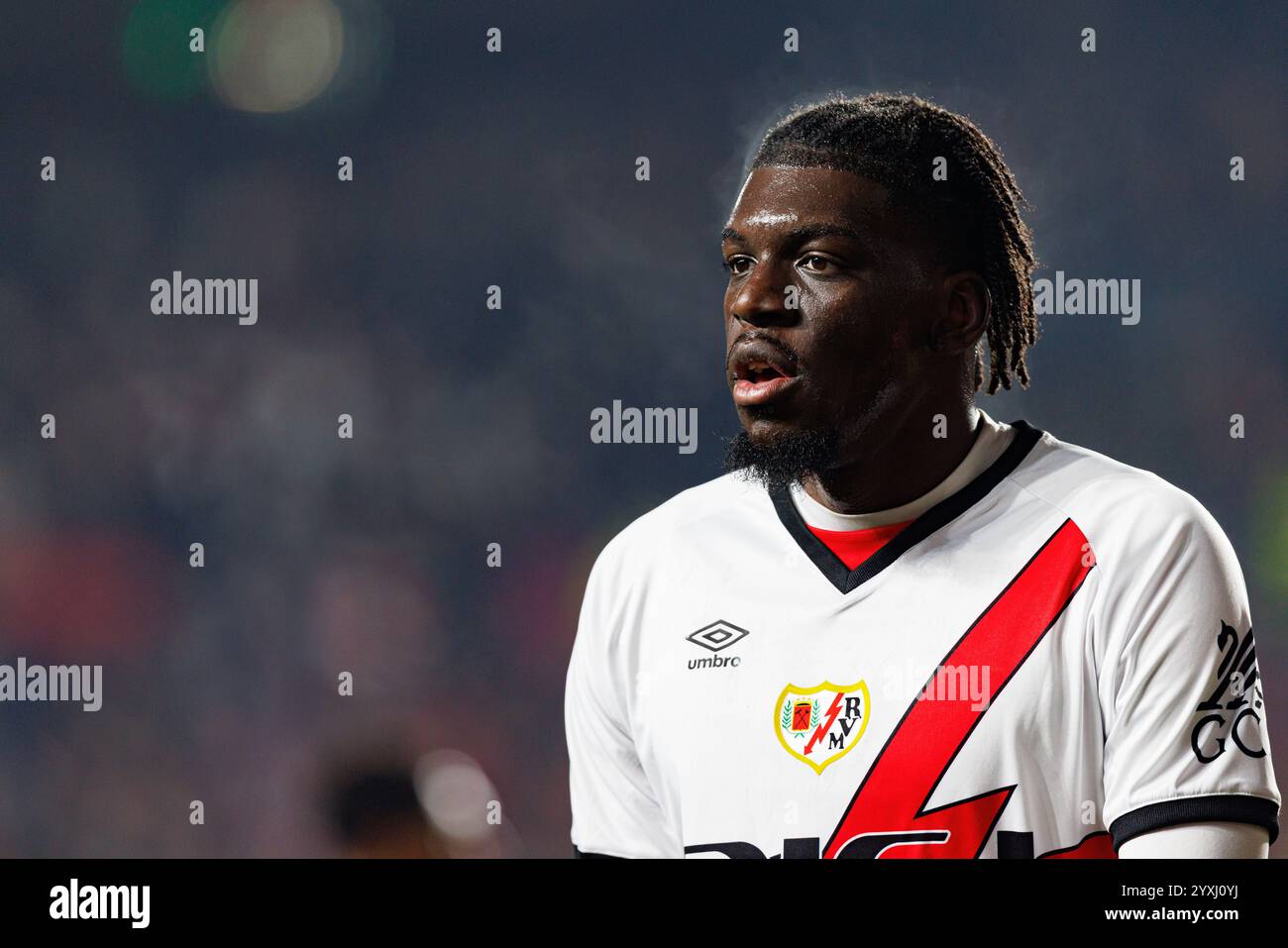 Randy Nteka seen during LaLiga EA SPORTS game between teams of Rayo ...