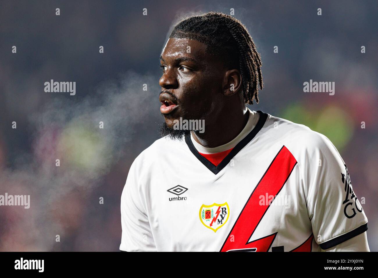 Randy Nteka seen during LaLiga EA SPORTS game between teams of Rayo ...