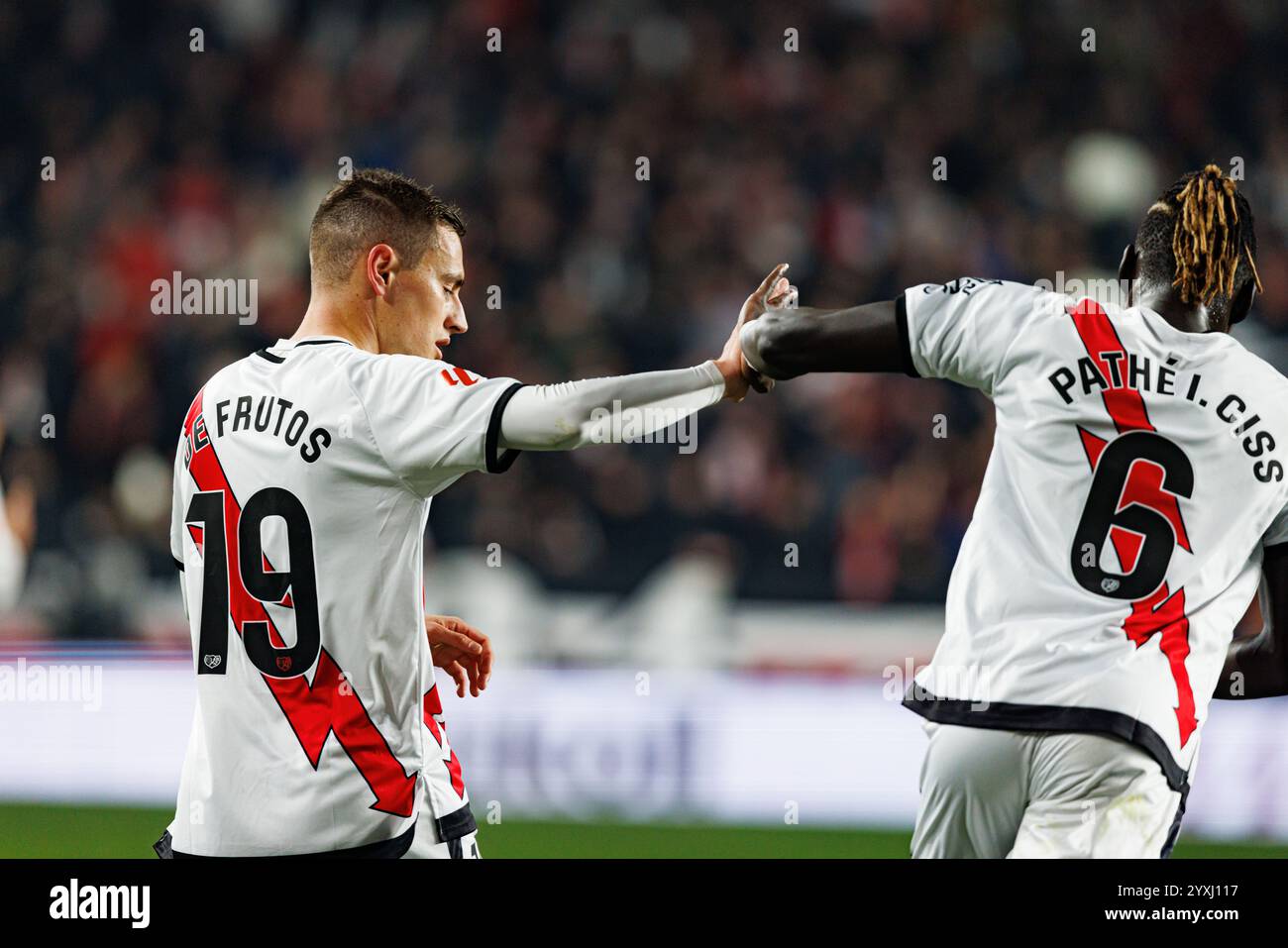 Jorge De Frutos, Ismaila Ciss seen during LaLiga EA SPORTS game between ...