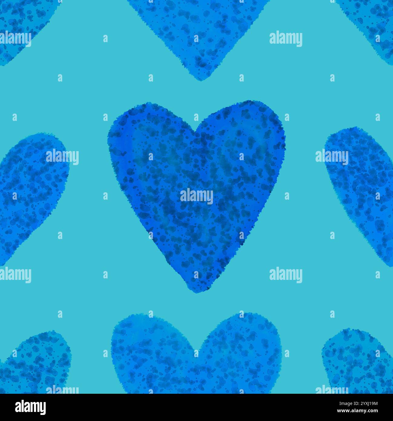 Valentine love hearts seamless 14 February pattern for wrapping paper ...