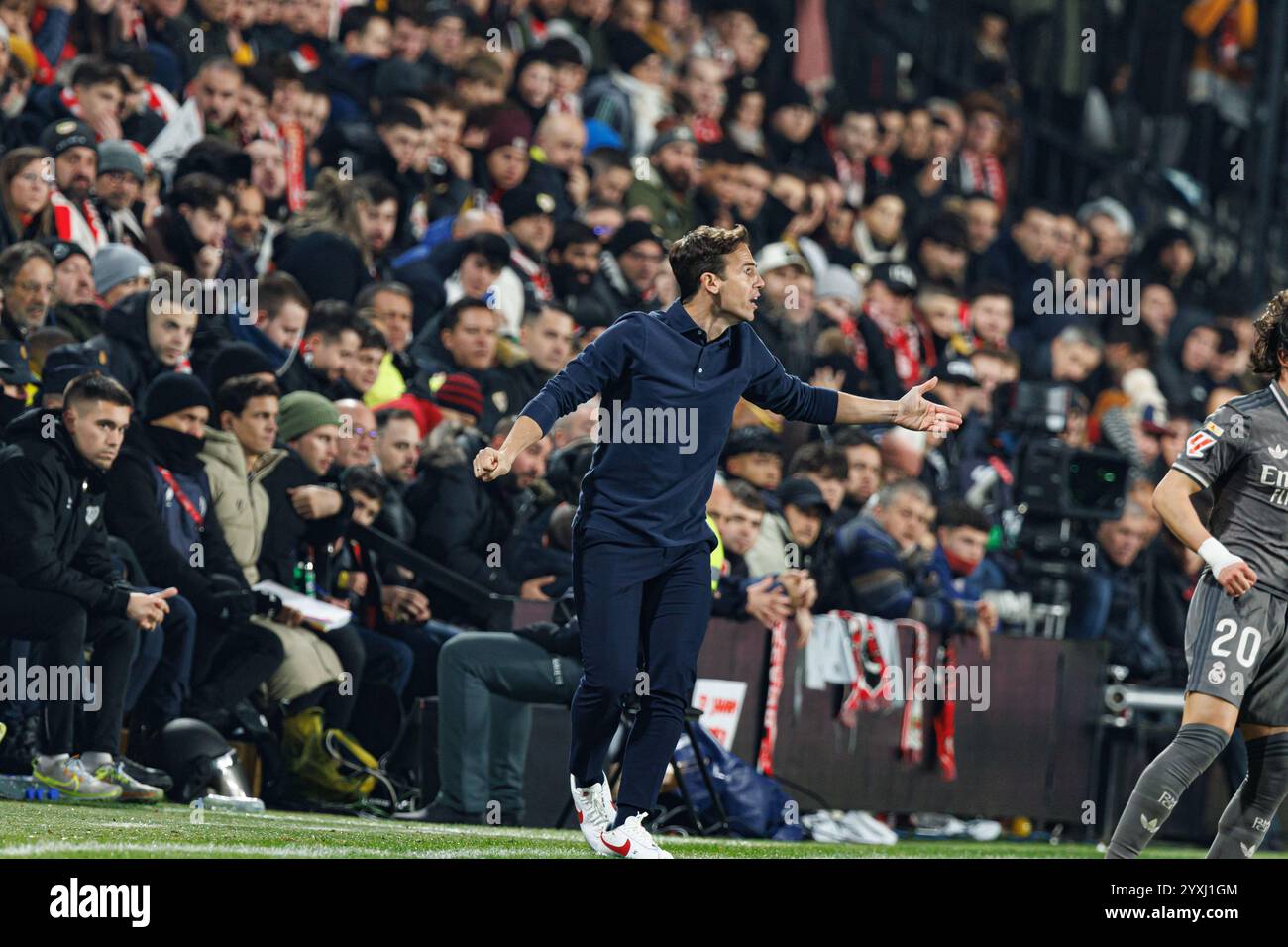 Inigo Perez seen during LaLiga EA SPORTS game between teams of Rayo ...