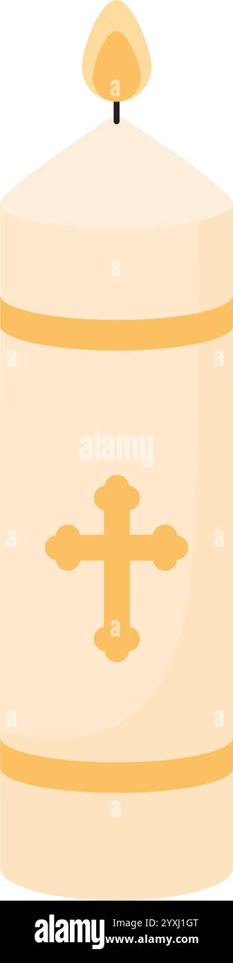 first communion candle Stock Vector Image & Art - Alamy