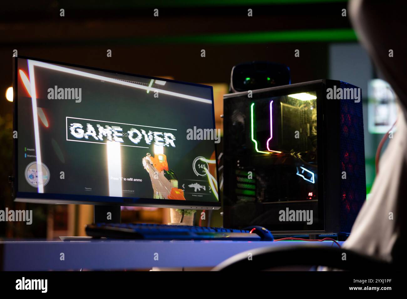 Angry professional gamer gaming hi-res stock photography and images - Alamy