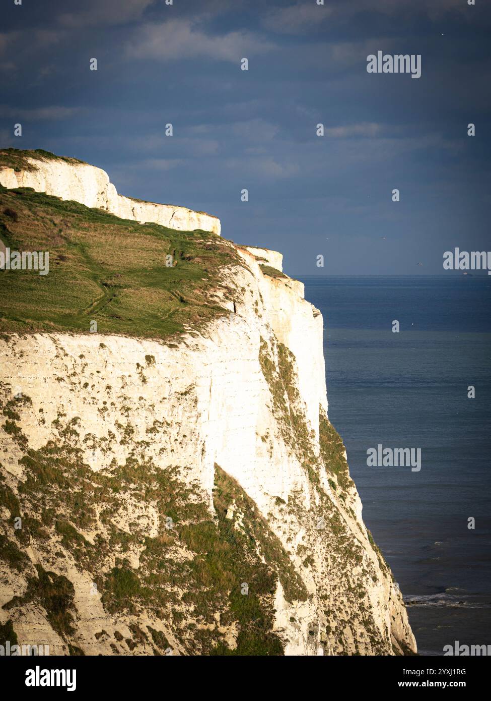 Cliff Edge, Winters Day at the White Cliffs of Dover, Dover, Kent ...