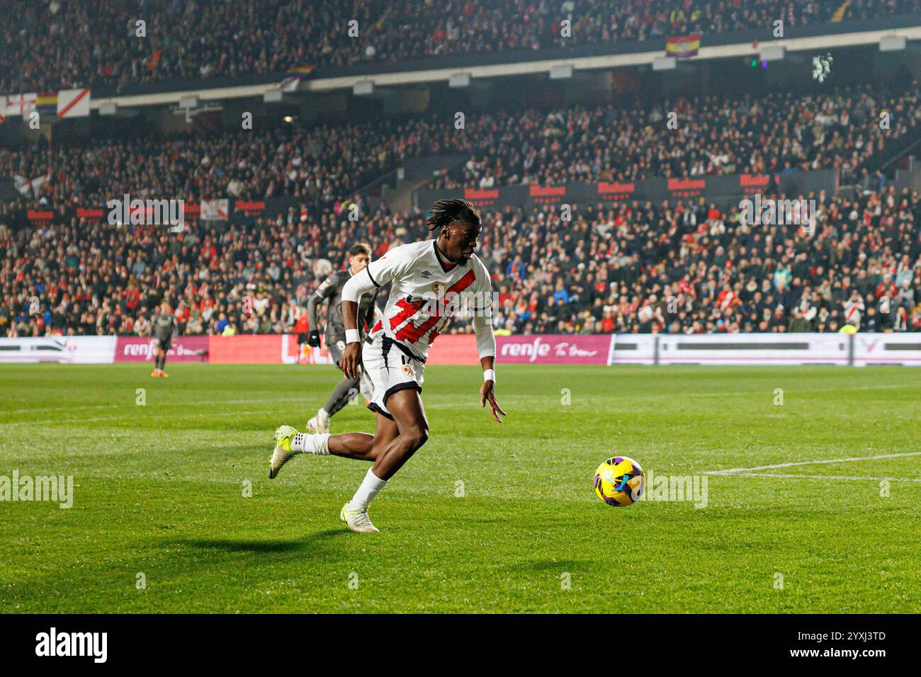 Randy Nteka seen during LaLiga EA SPORTS game between teams of Rayo ...