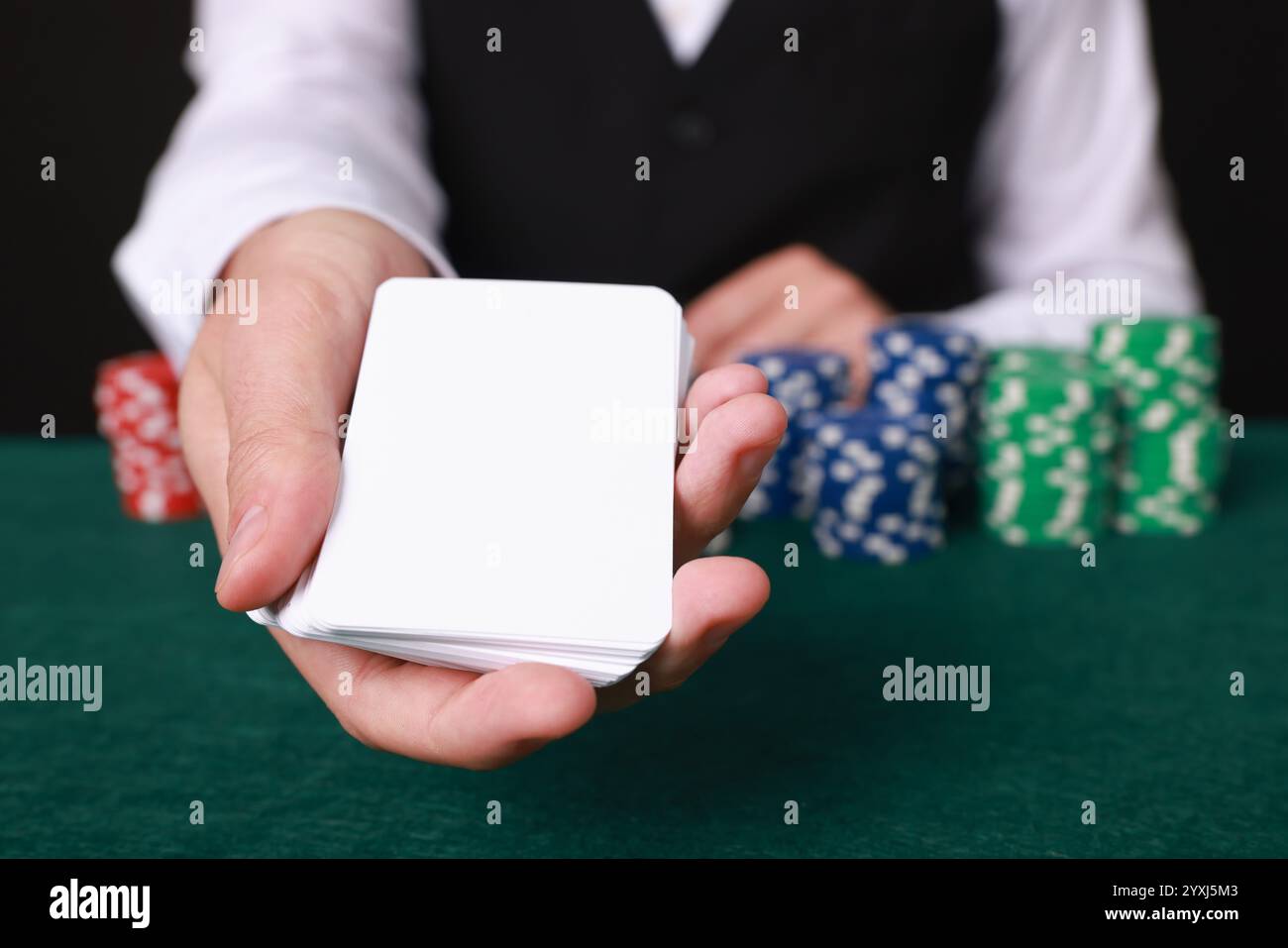 Professional croupier table playing hi-res stock photography and images ...