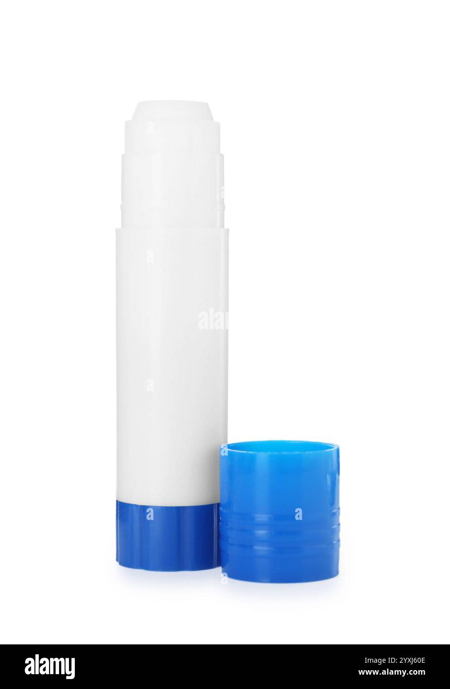 One glue stick and cap isolated on white Stock Photo - Alamy