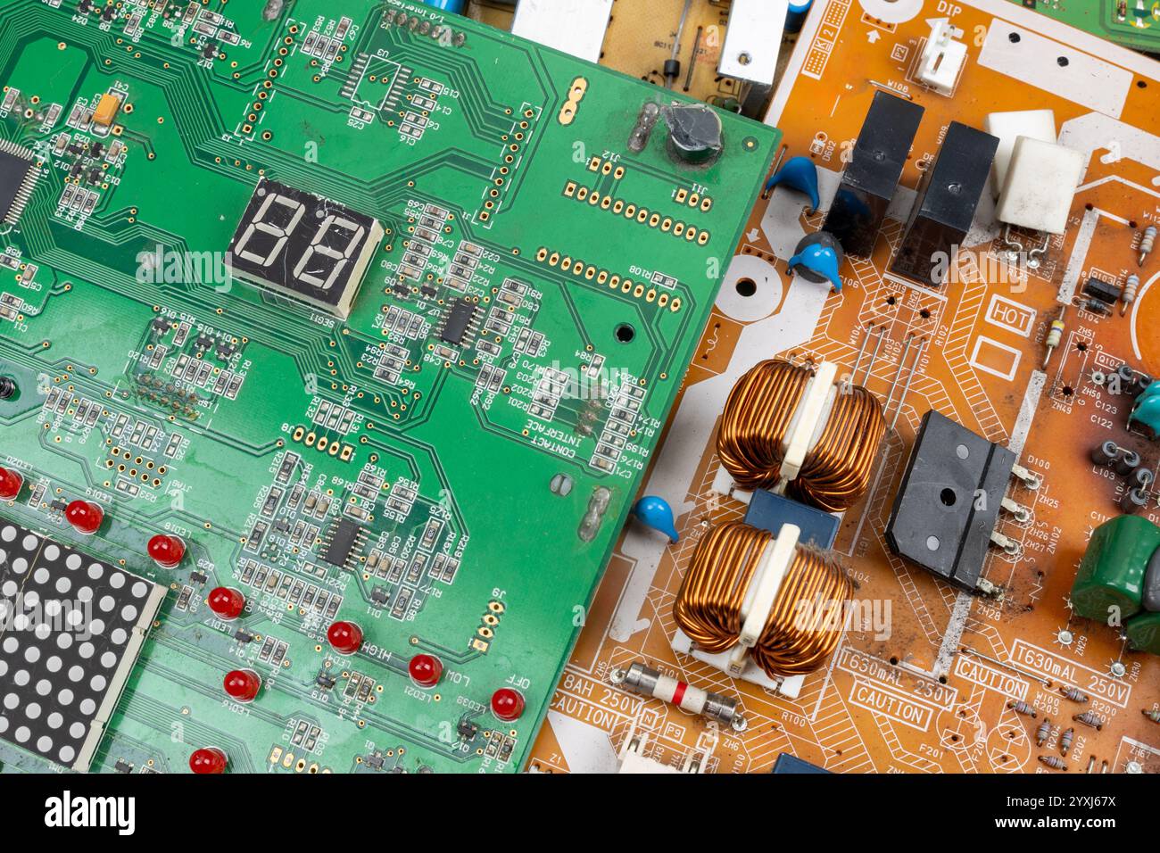 Broken circuit boards components hi-res stock photography and images ...