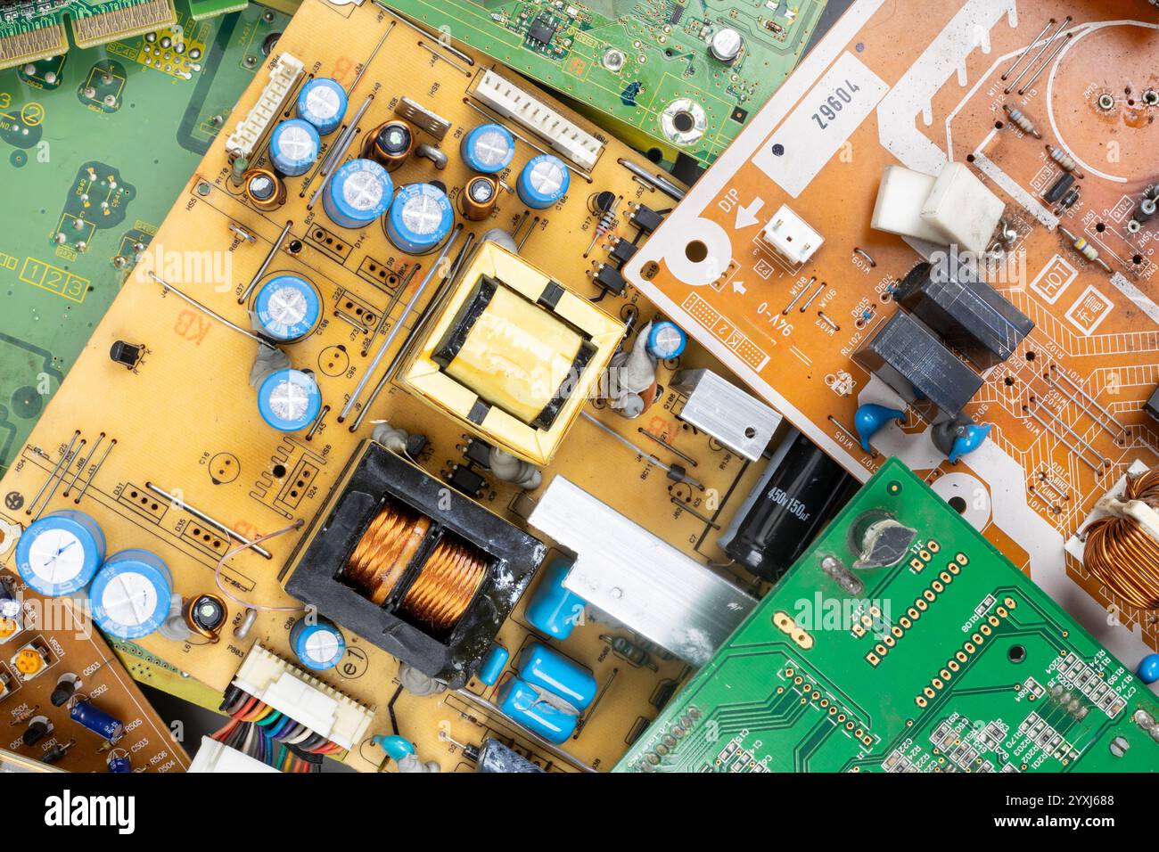 Electronics recycling pile hi-res stock photography and images - Alamy