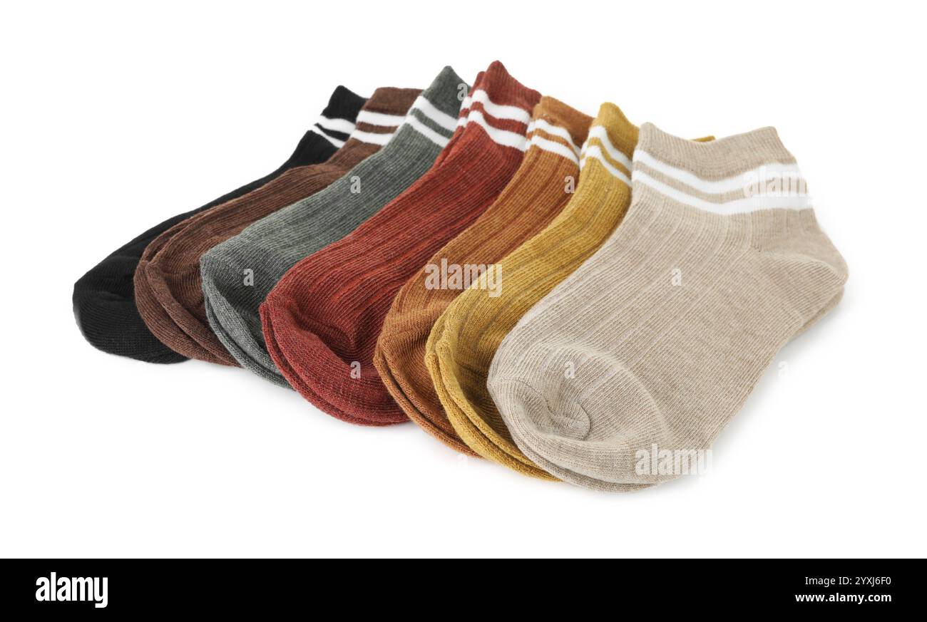 Pair striped green socks Cut Out Stock Images & Pictures - Alamy