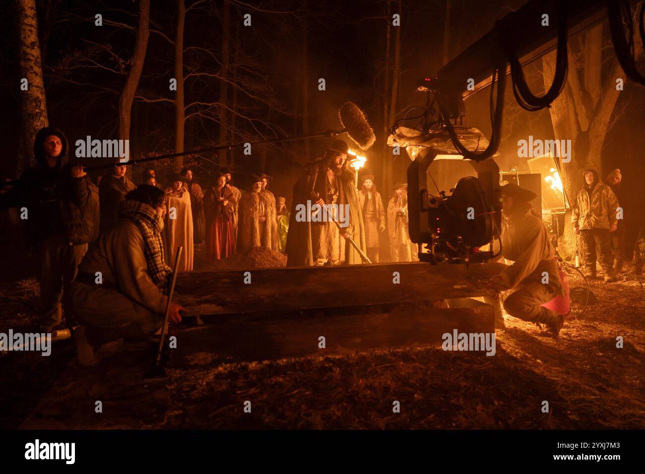 NOSFERATU, on set, 2024. ph: Aidan Monaghan / © Focus Features ...