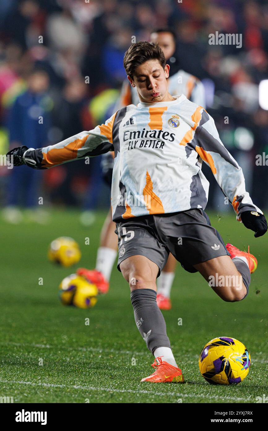 Arda Guler seen during LaLiga EA SPORTS game between teams of Rayo ...