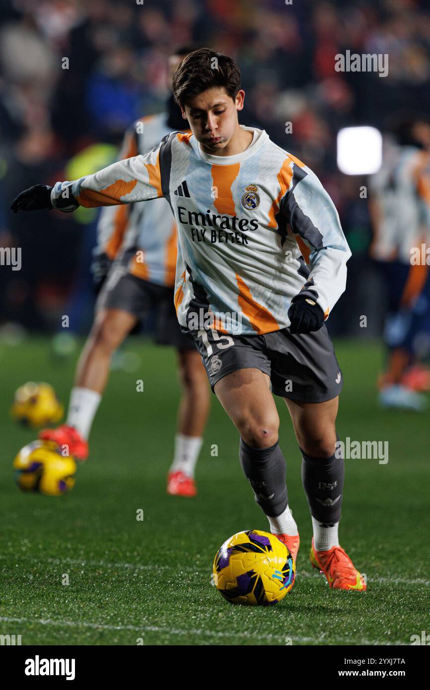 Arda Guler seen during LaLiga EA SPORTS game between teams of Rayo ...