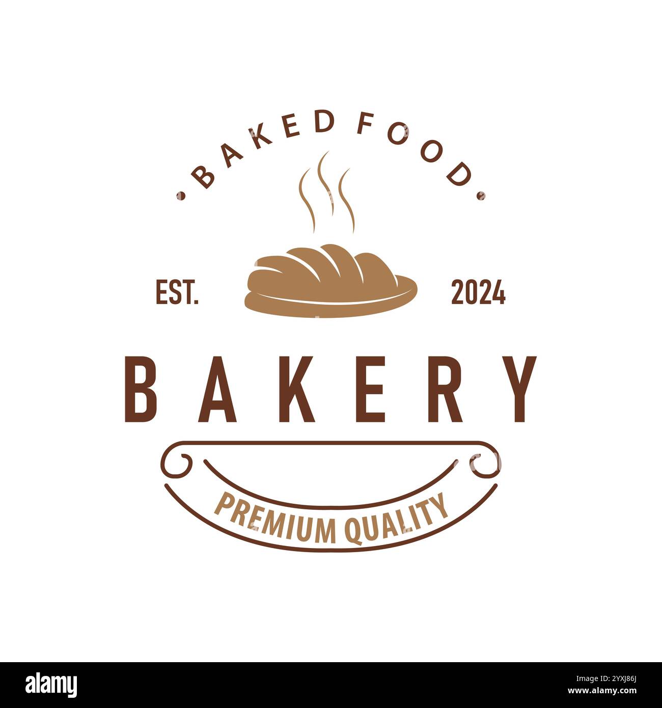 Simple bakery logo hi-res stock photography and images - Alamy