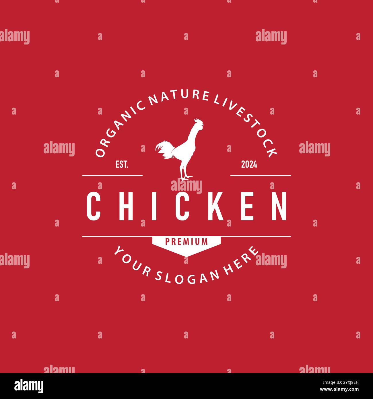 livestock design logo chicken farm simple minimalist silhouette for ...