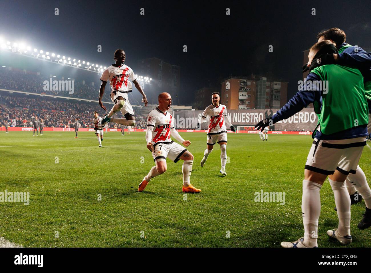 Isi Palazon seen celebrating after scoring goal during LaLiga EA SPORTS ...