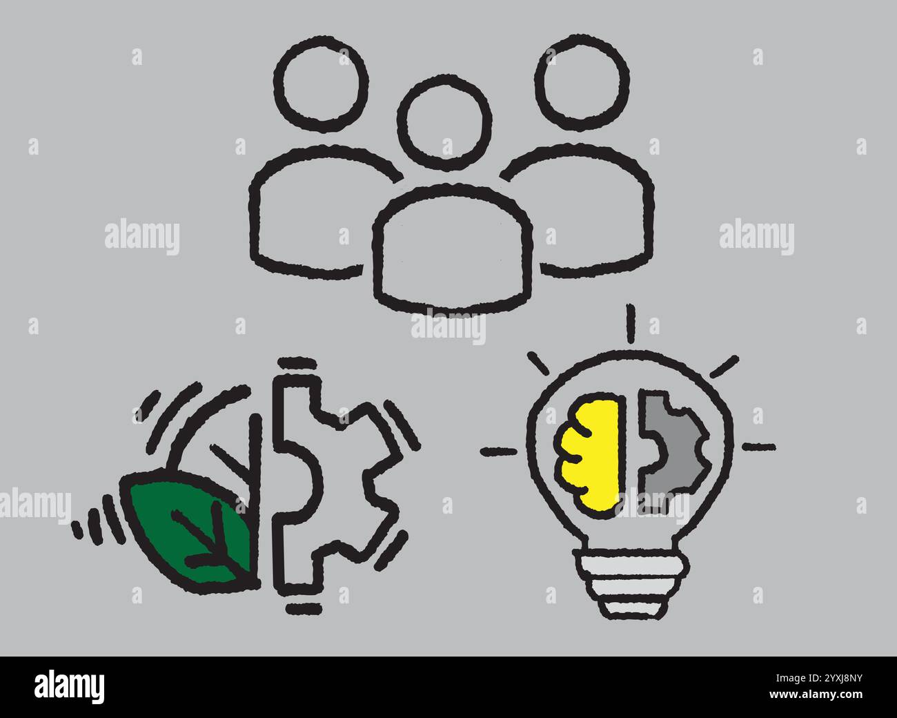 Sustainable development eco innovation Stock Vector Images - Alamy