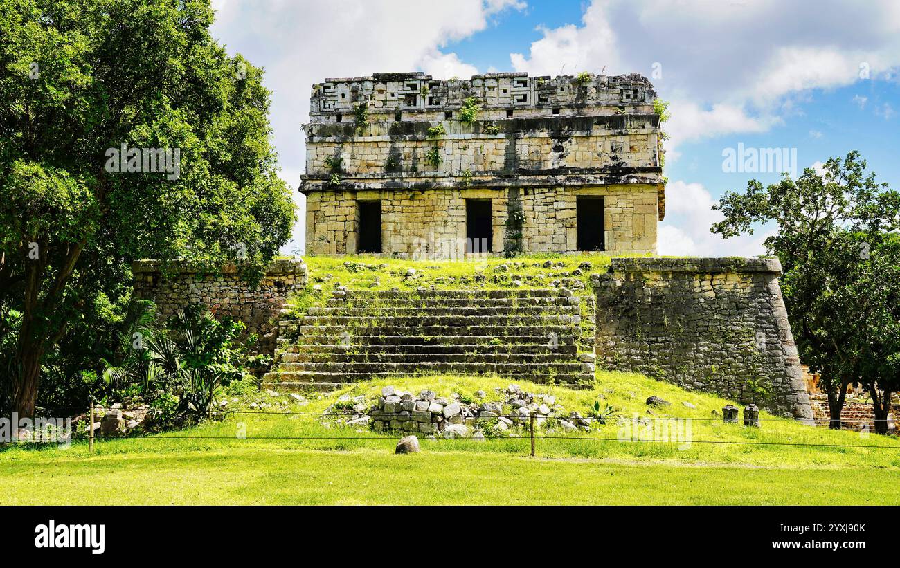 View of the Red House or Chichanchob,called Casa Colorado,Casa Roja ...