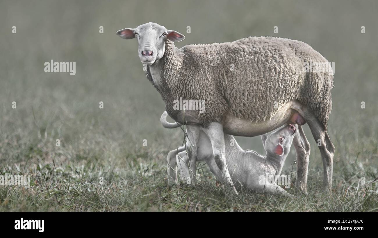 Side view of a lamb hi-res stock photography and images - Alamy