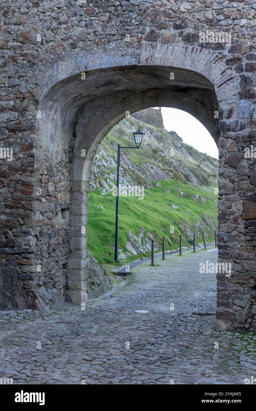 One of the streets built in the shape of an arched tunnel inside the ...