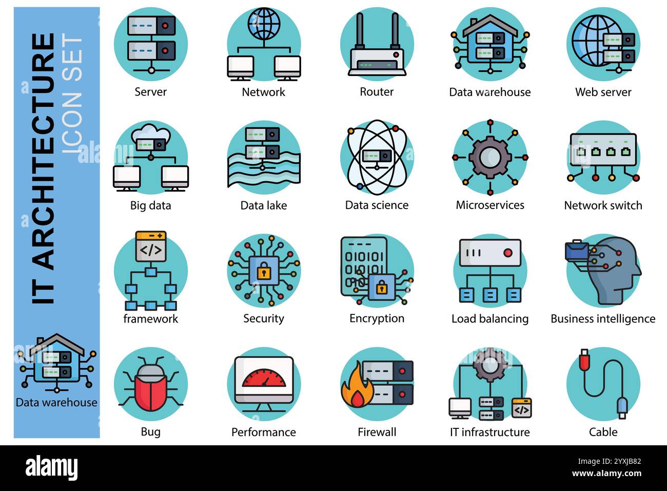 Data warehouse vector vectors Stock Vector Images - Alamy