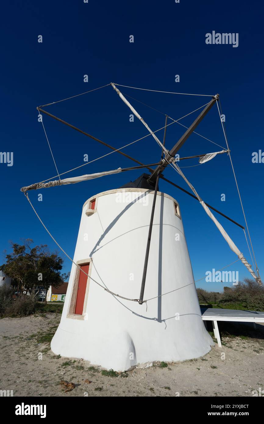 Old and preserved windmill for flour production Stock Photo - Alamy