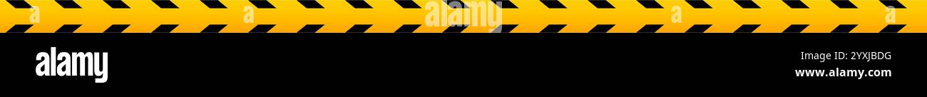 Caution tape with black and yellow print. Barricade in quarantine site ...