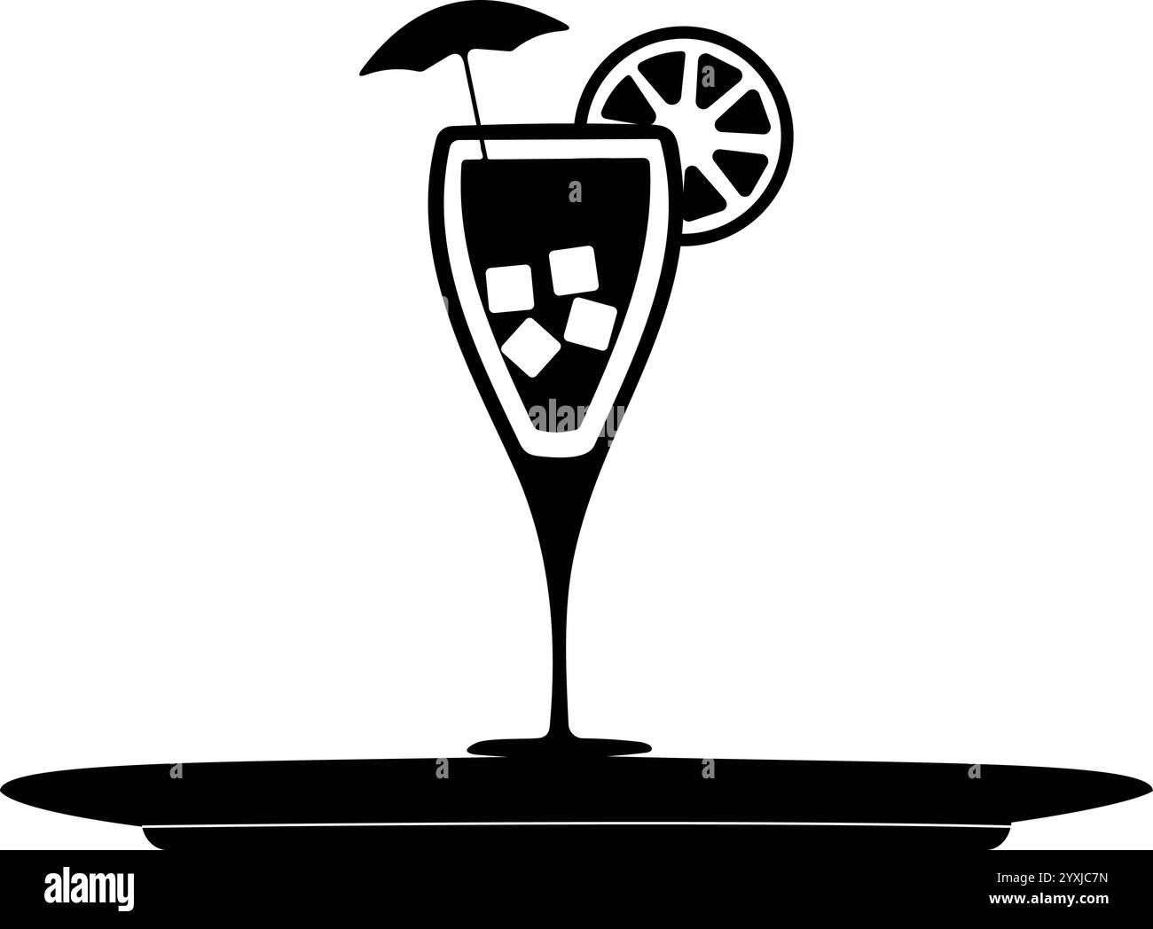 Soft drink, Juice Drink icon with ice, summer drinks, Lemon soda ...