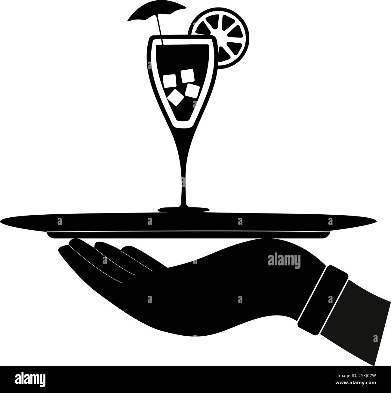 Ice cold summer drink Stock Vector Images - Alamy