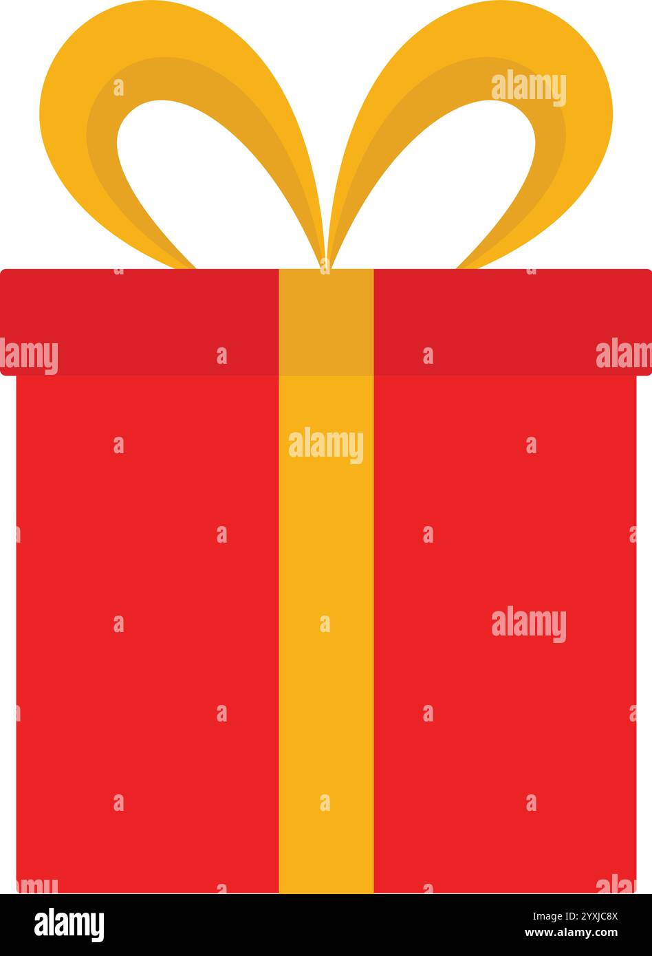 Yellow Gift Box icon, Black gift boxes with ribbon, Present box with ...