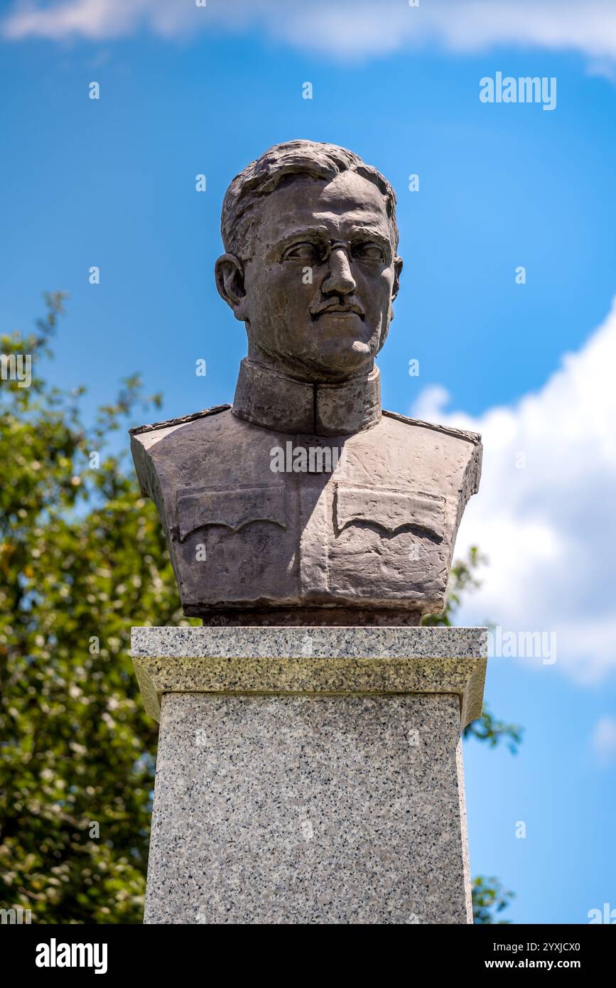 Tekeris, Serbia – July 5. 2024: The bust of King Alexander I ...