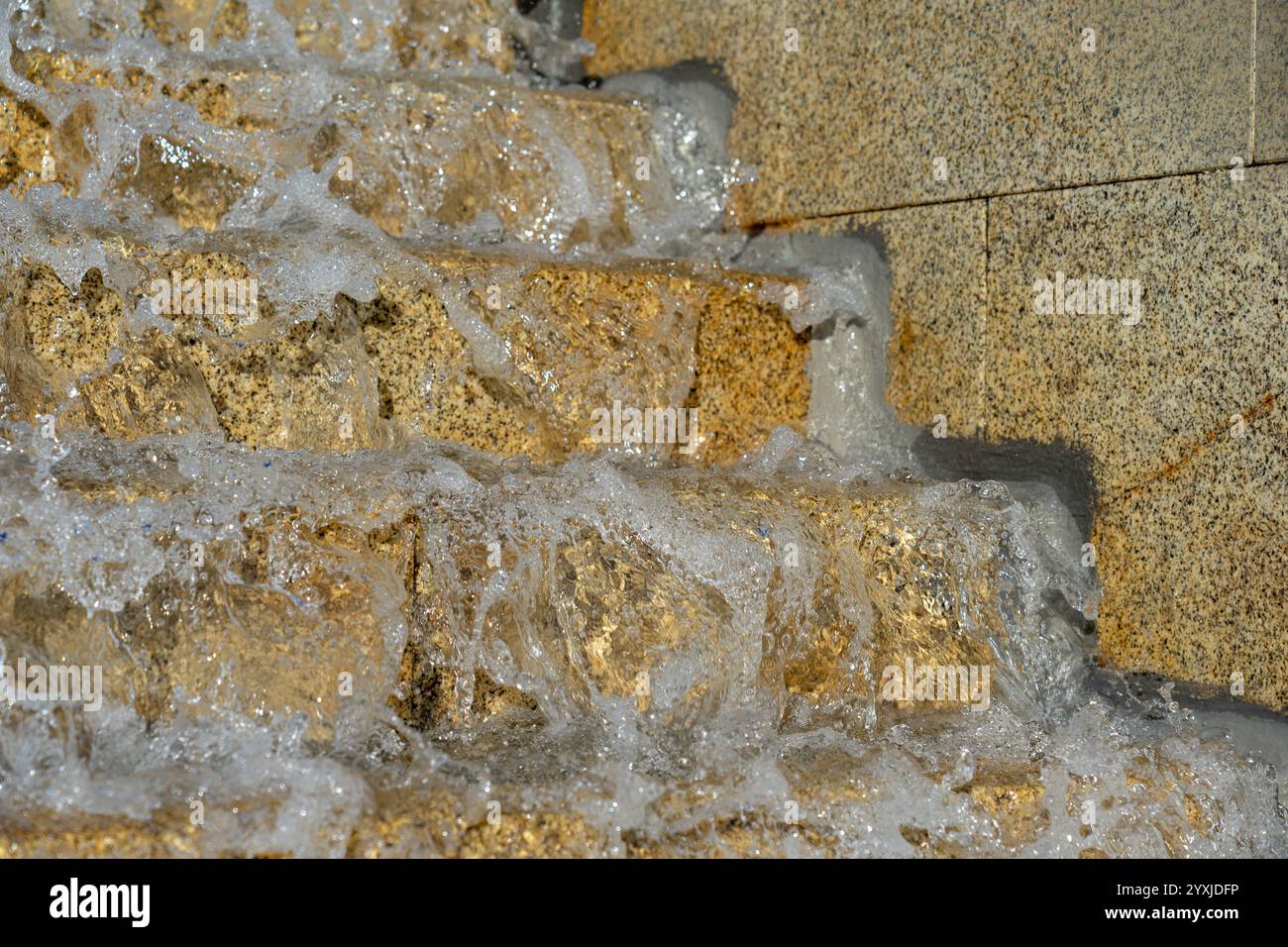 Water running down steps hi-res stock photography and images - Alamy