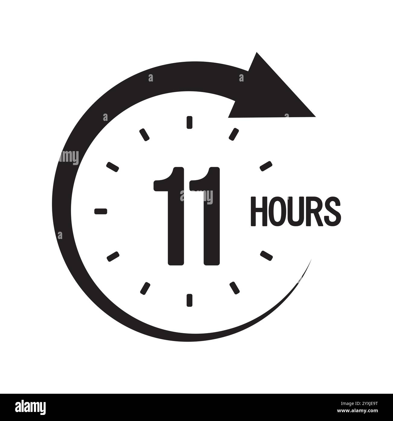 Clock 11 eleven Stock Vector Images - Alamy