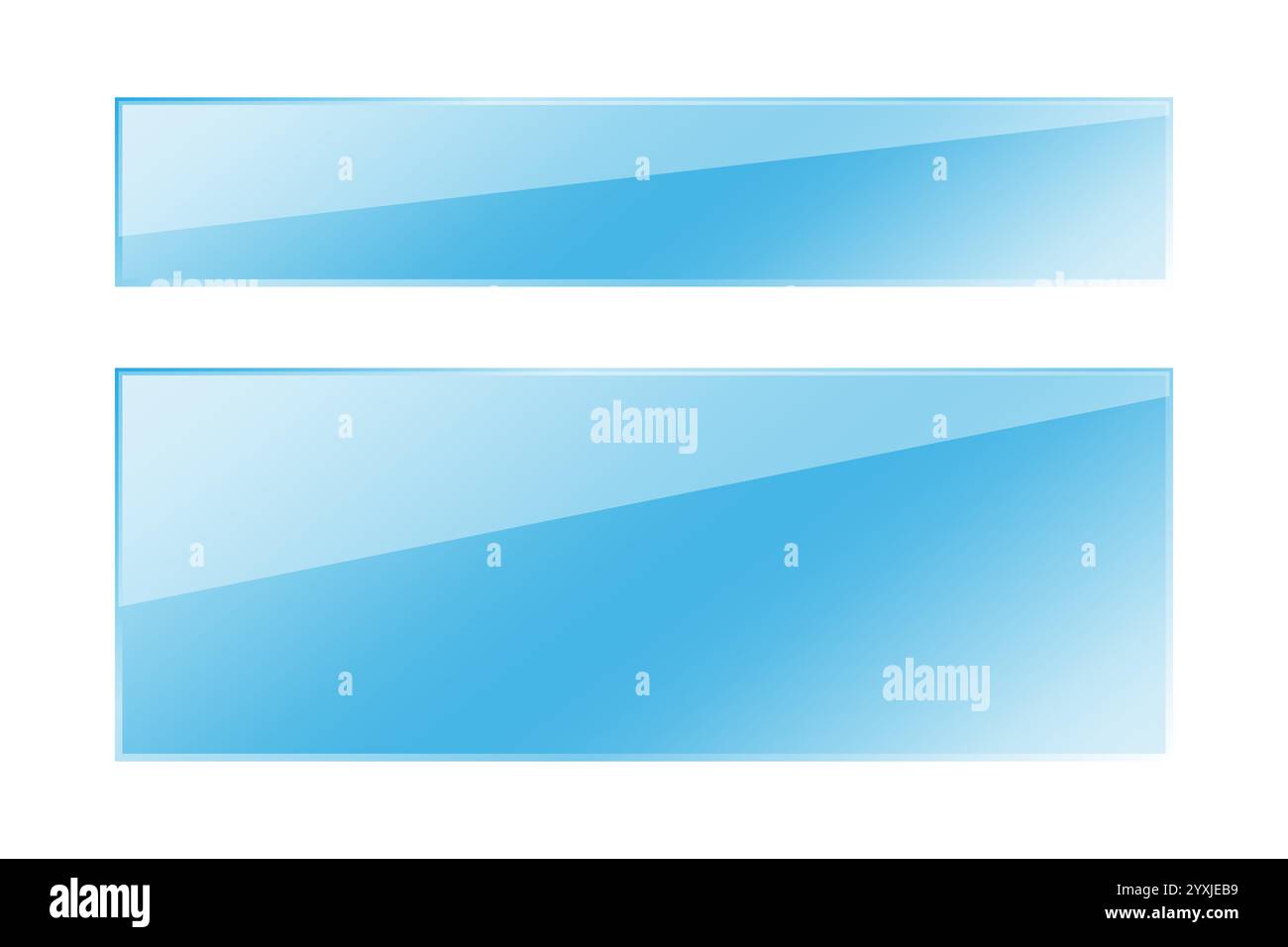 Gradient blue rectangles. Shiny transparent shapes. Modern vector ...