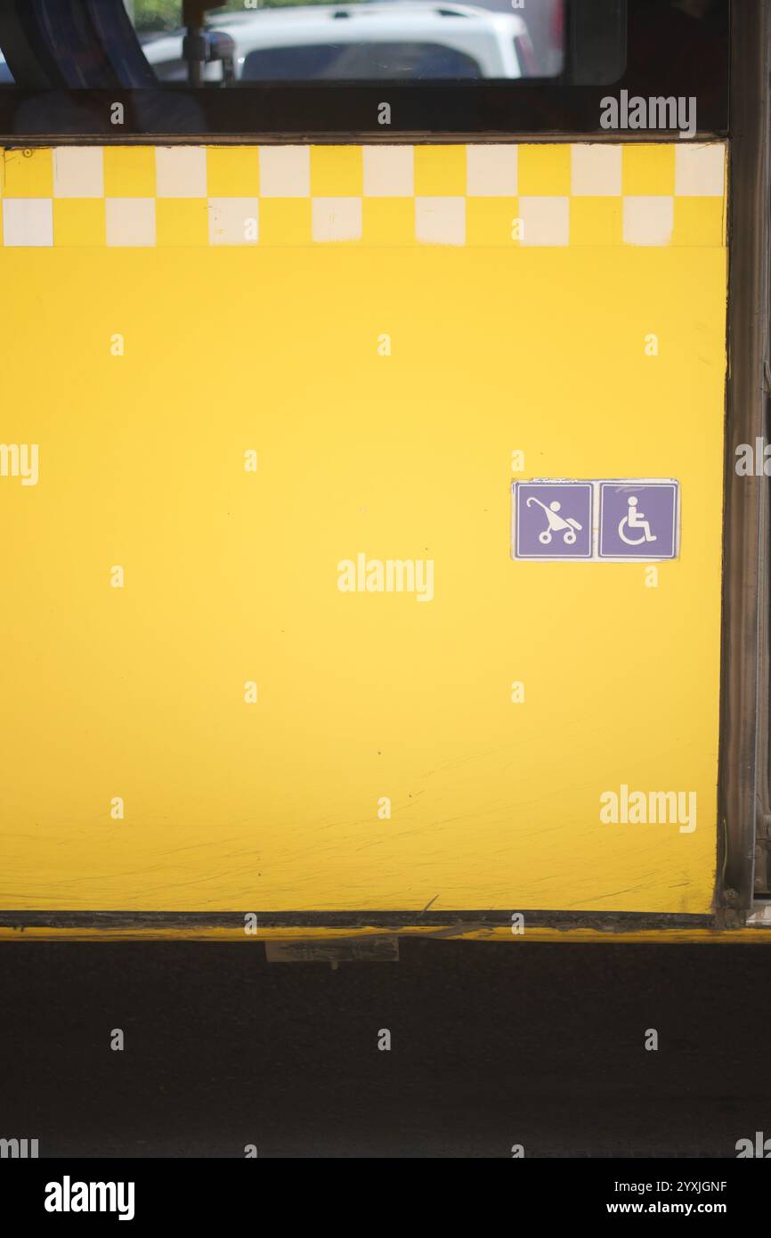 Enhancing accessibility with yellow checkerboard symbols for public ...