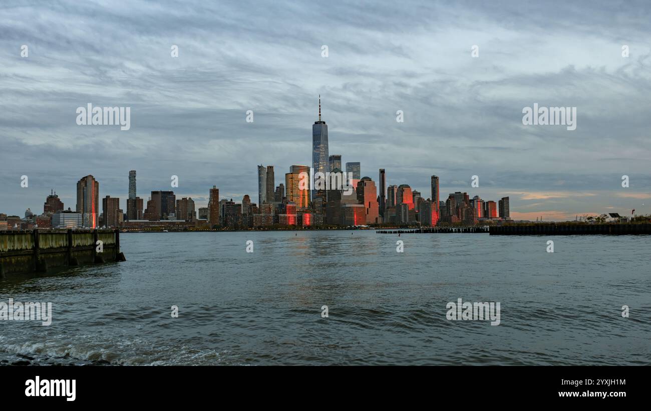 One World Trade Center. WTC memorial. Lower Manhattan view. View from ...