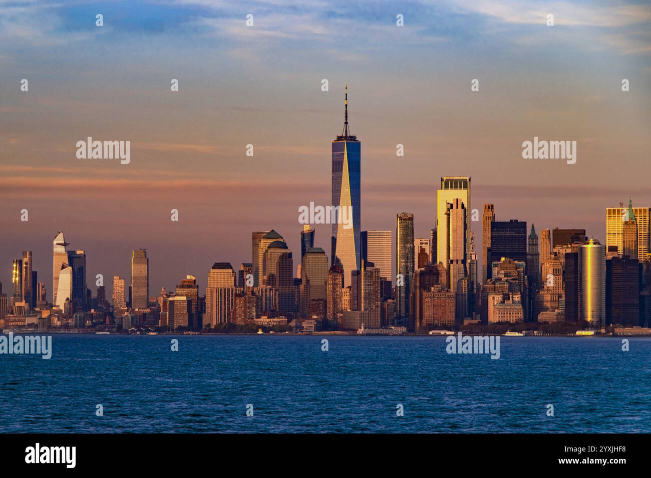 World Trade Center skyline. One World Trade Center. WTC memorial. New ...