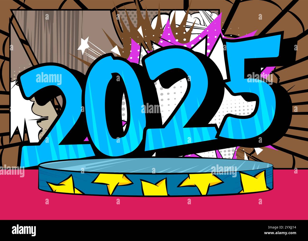 Comic Book Product podium stage for mockup presentation with 2025 ...