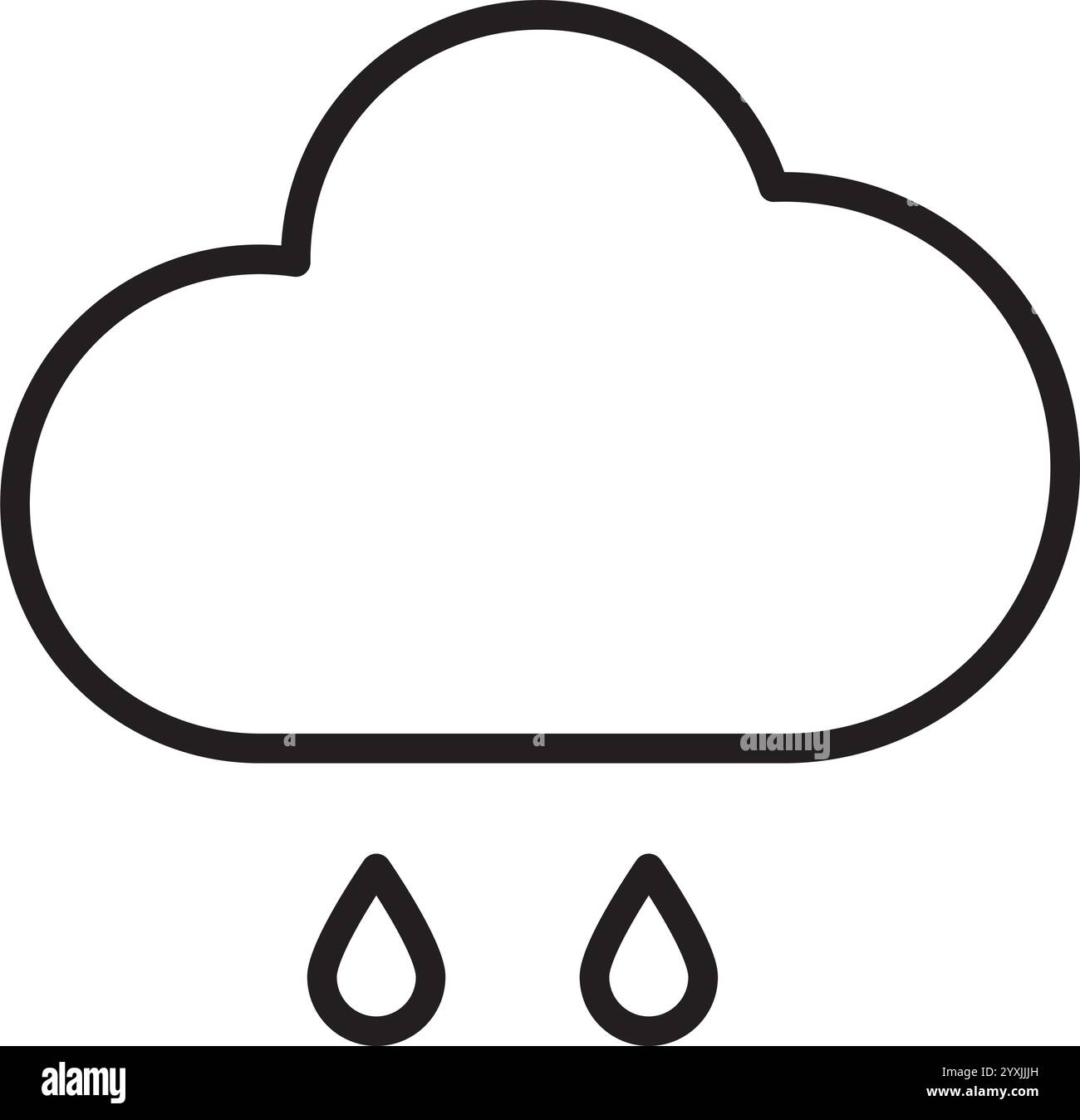 Sun cloud wind line icon Black and White Stock Photos & Images - Alamy